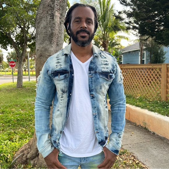 Copper Rivet | Jackets & Coats | Copper Rivet Shredded Destroyed Light ...